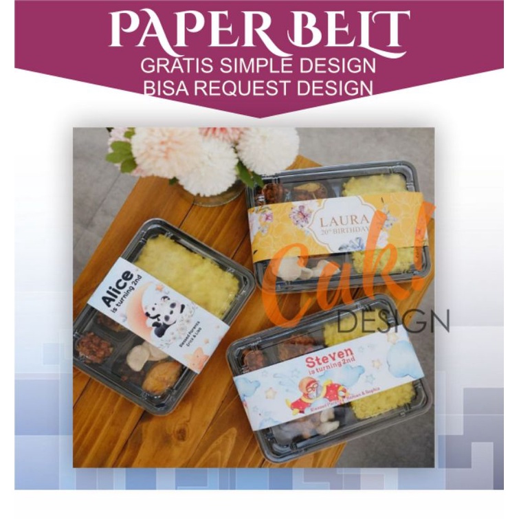 Jual Paperbelt, Packaging Sleeve, Custom untuk label kemasan makanan ...