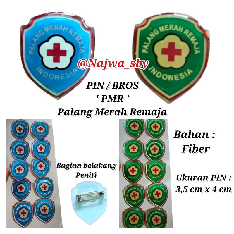 Jual PIN/BROS ' PMR ' Palang Merah Remaja ( FIBER ) | Shopee Indonesia