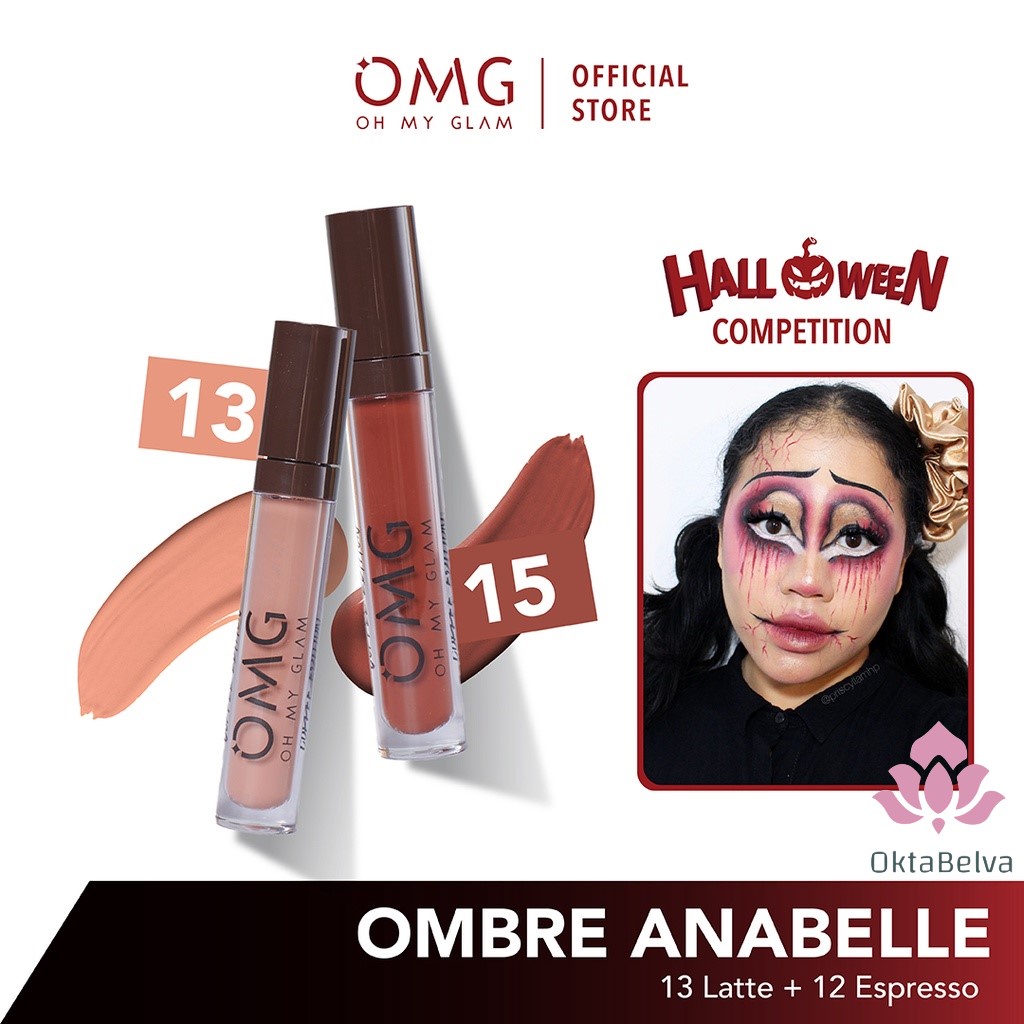Jual NEW ! (Isi 2 Pcs) OMG Ombre Halloween Anabelle | OMG Mattelash Lip ...