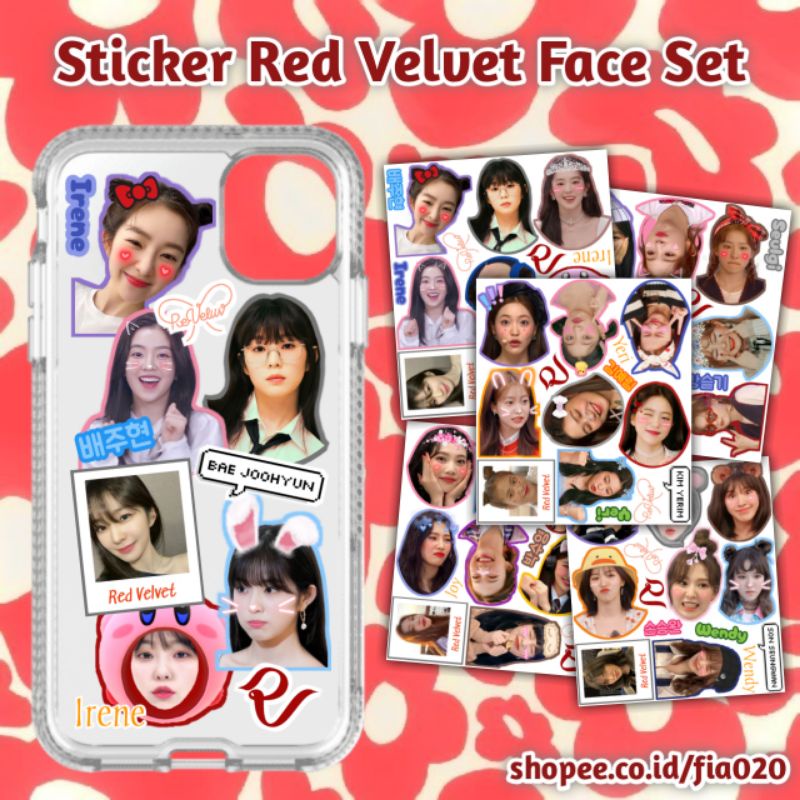 Jual Sticker Red Velvet Face set redvelvet case phone aesthetic kpop ...