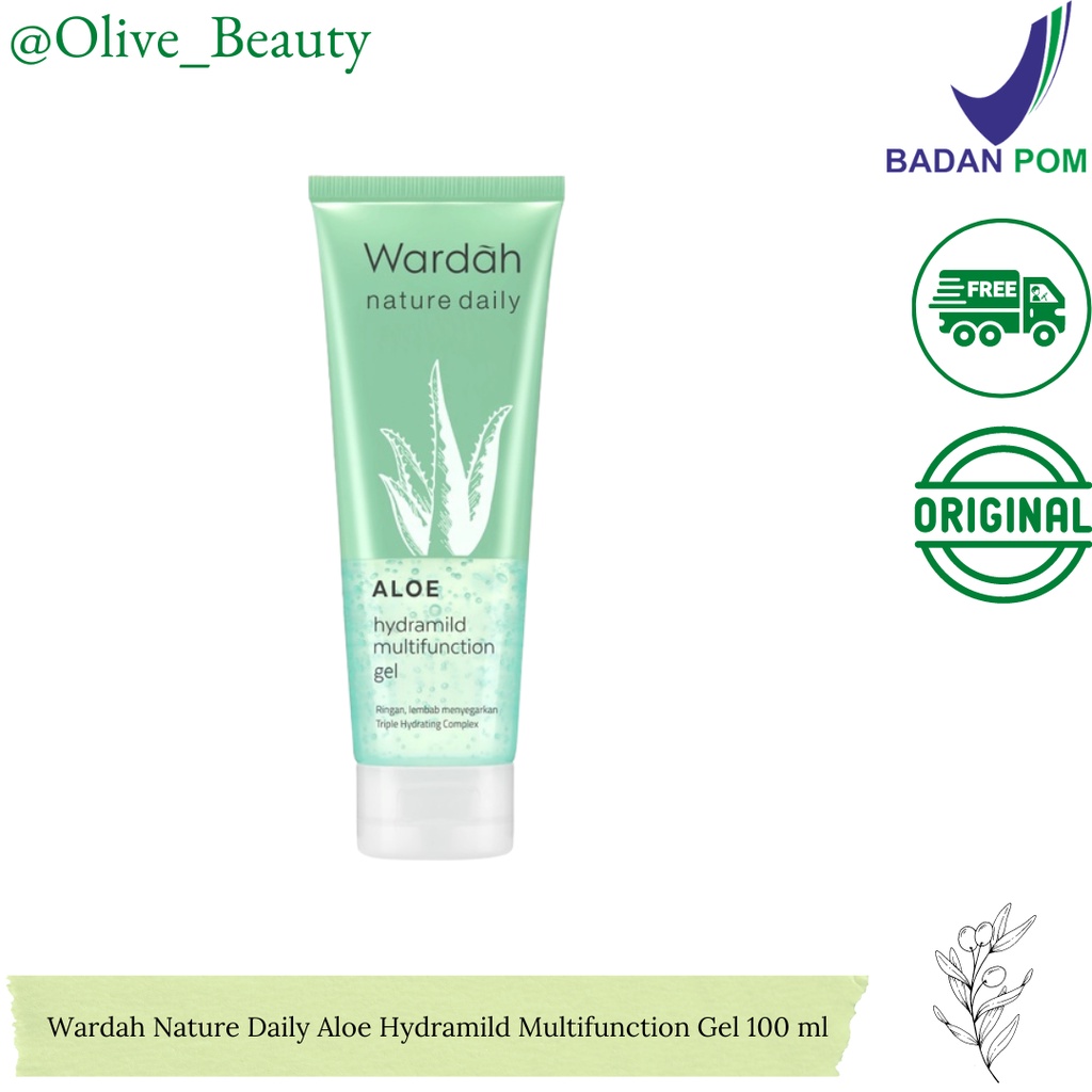 Jual Wardah Nature Daily Aloe Hydramild Multifunction Gel 100 ml ...