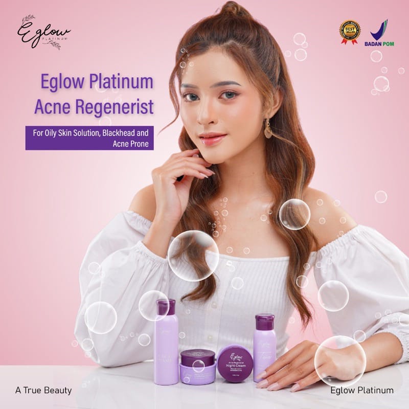 Jual Paket wajah eglow platinum acne series | Shopee Indonesia