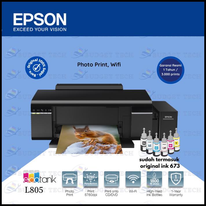 Jual Epson L805 Printer A4 Photo / Wifi [6 Colour Printers] | Shopee ...
