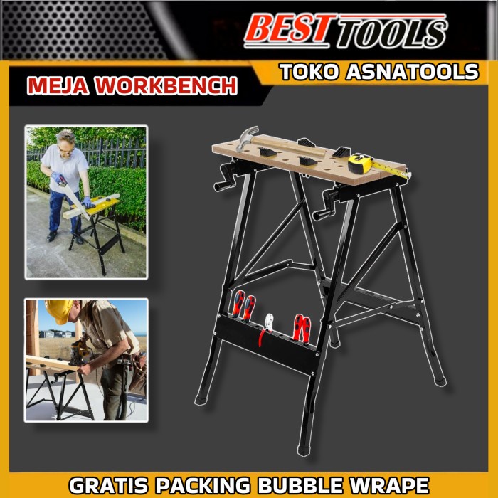 Jual Besttools Folding Work Bench / Workbench Meja Kerja Kayu Portabel ...