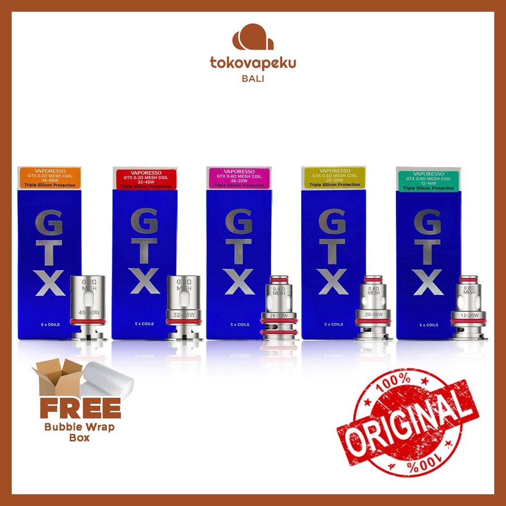 Jual COIL VAPORESSO GTX COIL GTX 0.2 0.3 0.8 OHM by VAPORESSO | Shopee ...