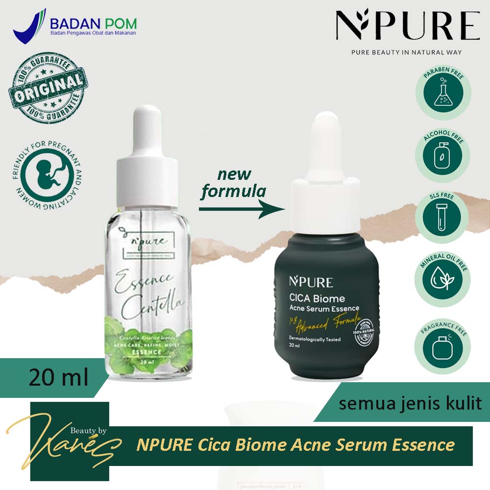 Jual NPURE Cica Biome Acne Serum Essence | Face Essence Wajah Centella ...
