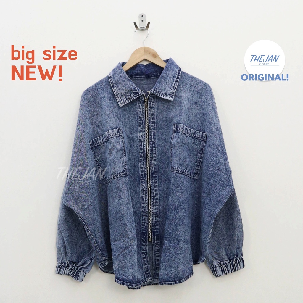 Jual (ORIGINAL) TJN LD 170cm Overbigsize jisa jacket jeans wanita ...
