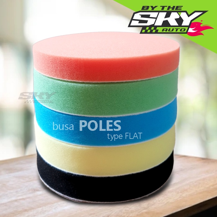 Jual Busa Poles Mobil Type FLAT - 5 pcs Spon Polishing ukuran 3 / 4 / 5 ...