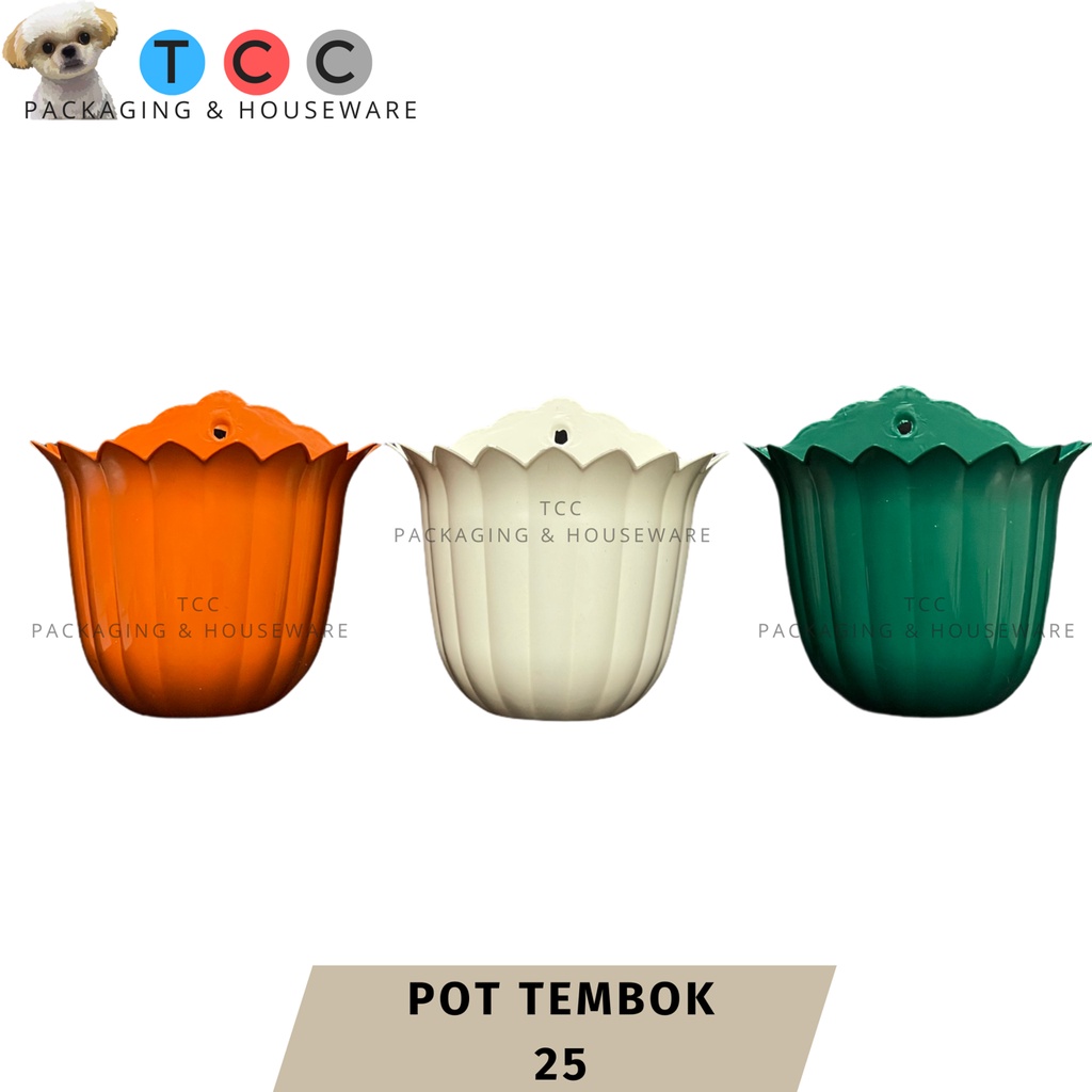 Jual Pot Tembok 25 - Tanaman Bunga Hias Dinding Tempel Bibit Plastik TB ...