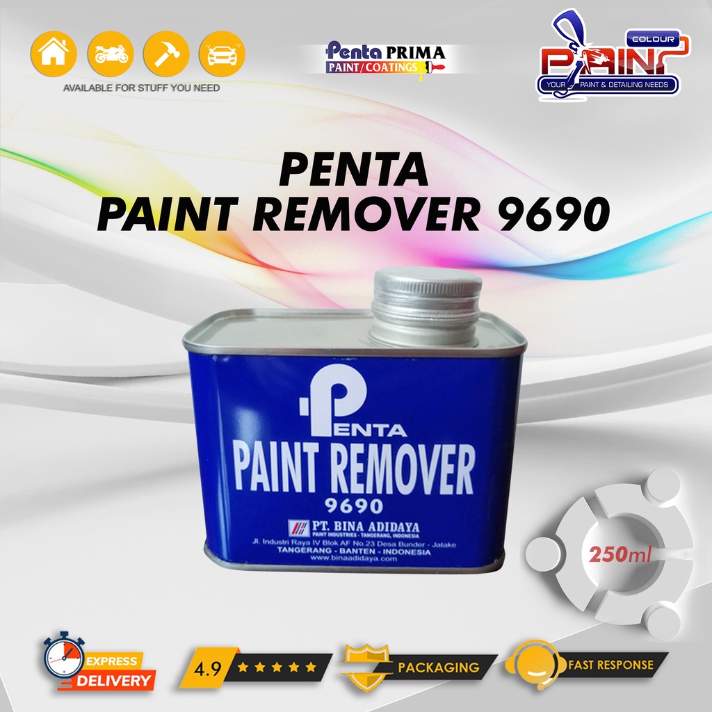 Jual PENTA PAINT REMOVER 9690 250 ML /SODA API PENGELUPAS CAT | Shopee ...