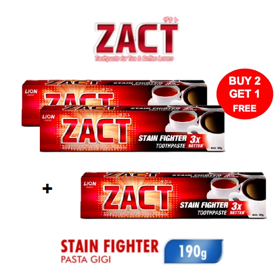 Jual Zact Tube 190 gr x3 | Shopee Indonesia