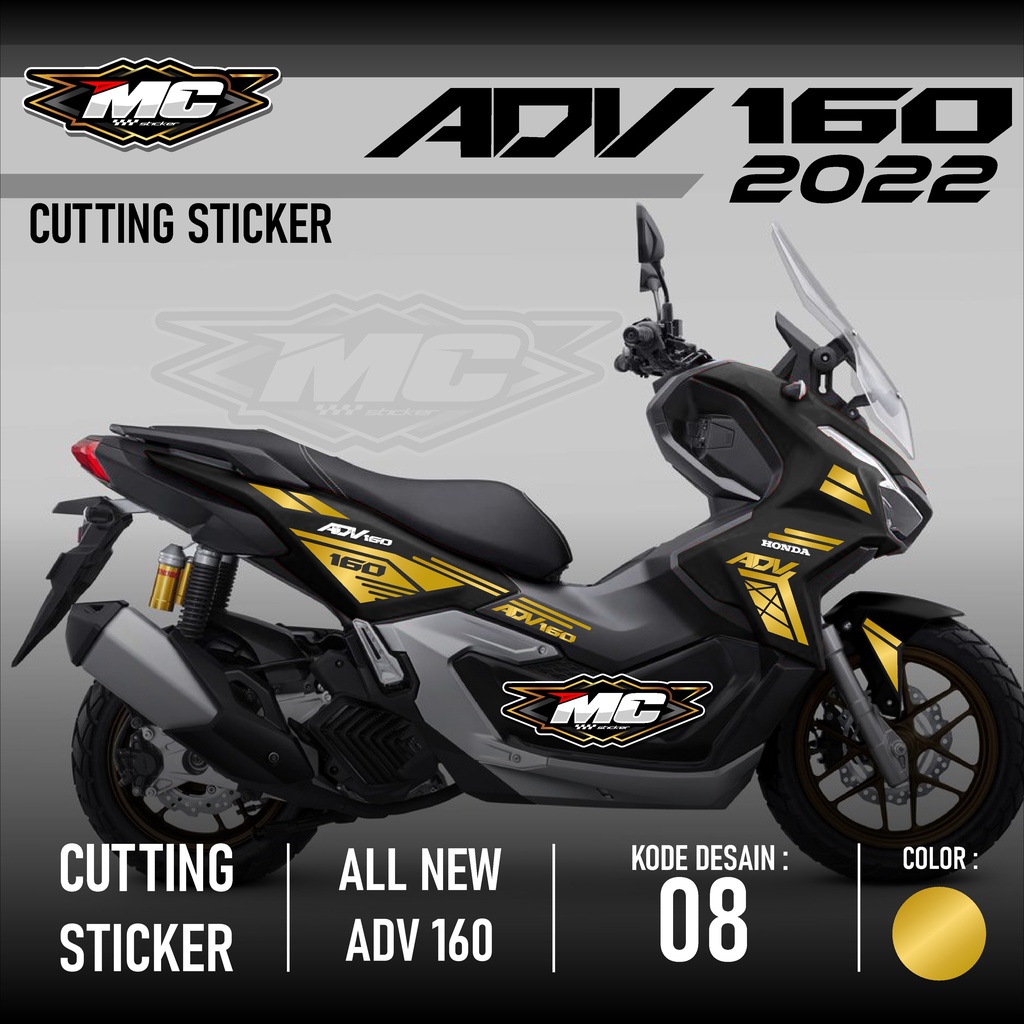 Jual Cutting Sticker ADV 160 - Aksesoris Motor ADV Sticker Honda ADV ...