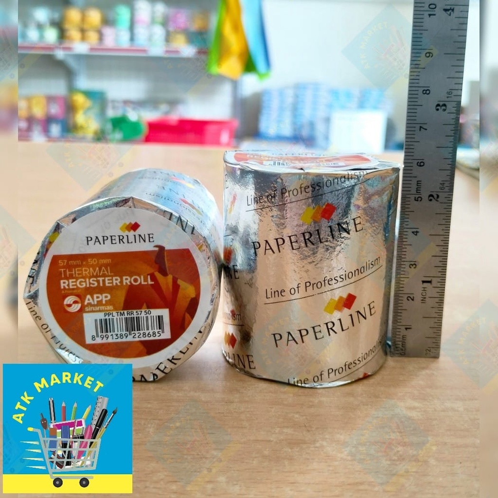 Jual Thermal Paper Roll / Kertas Kasir / Struk Kasir Merk Paperline ...