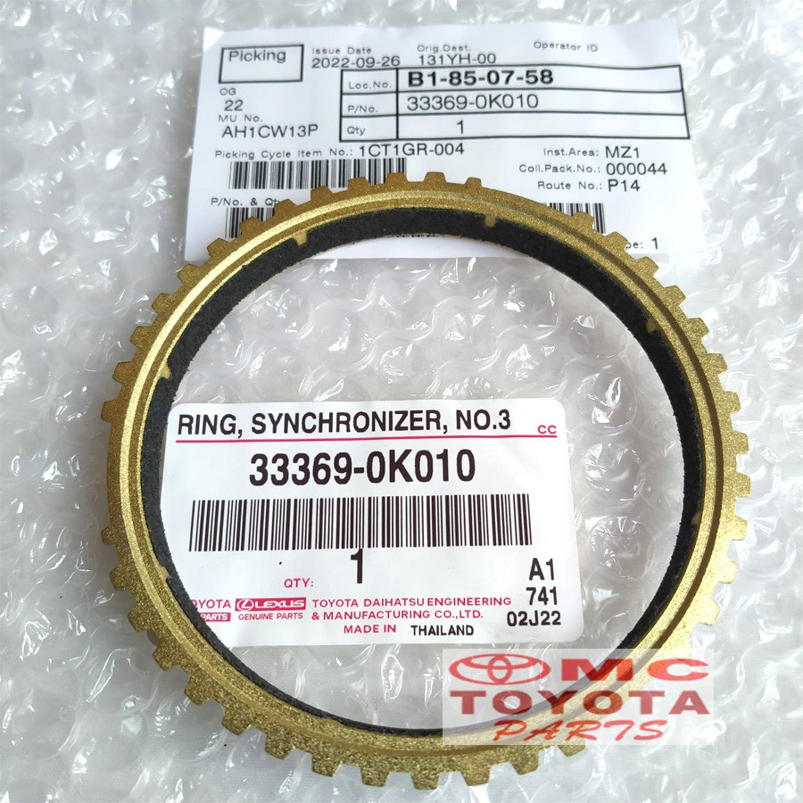Jual Ring Synchronizer (Sinkromis) Gigi 3 Innova Fortuner Hilux 33369 ...