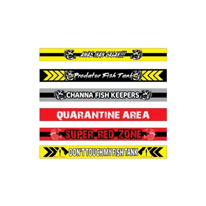Jual Stiker Ikan Aquarium Waterproff. Stiker Predator. chana uk 40cm ...