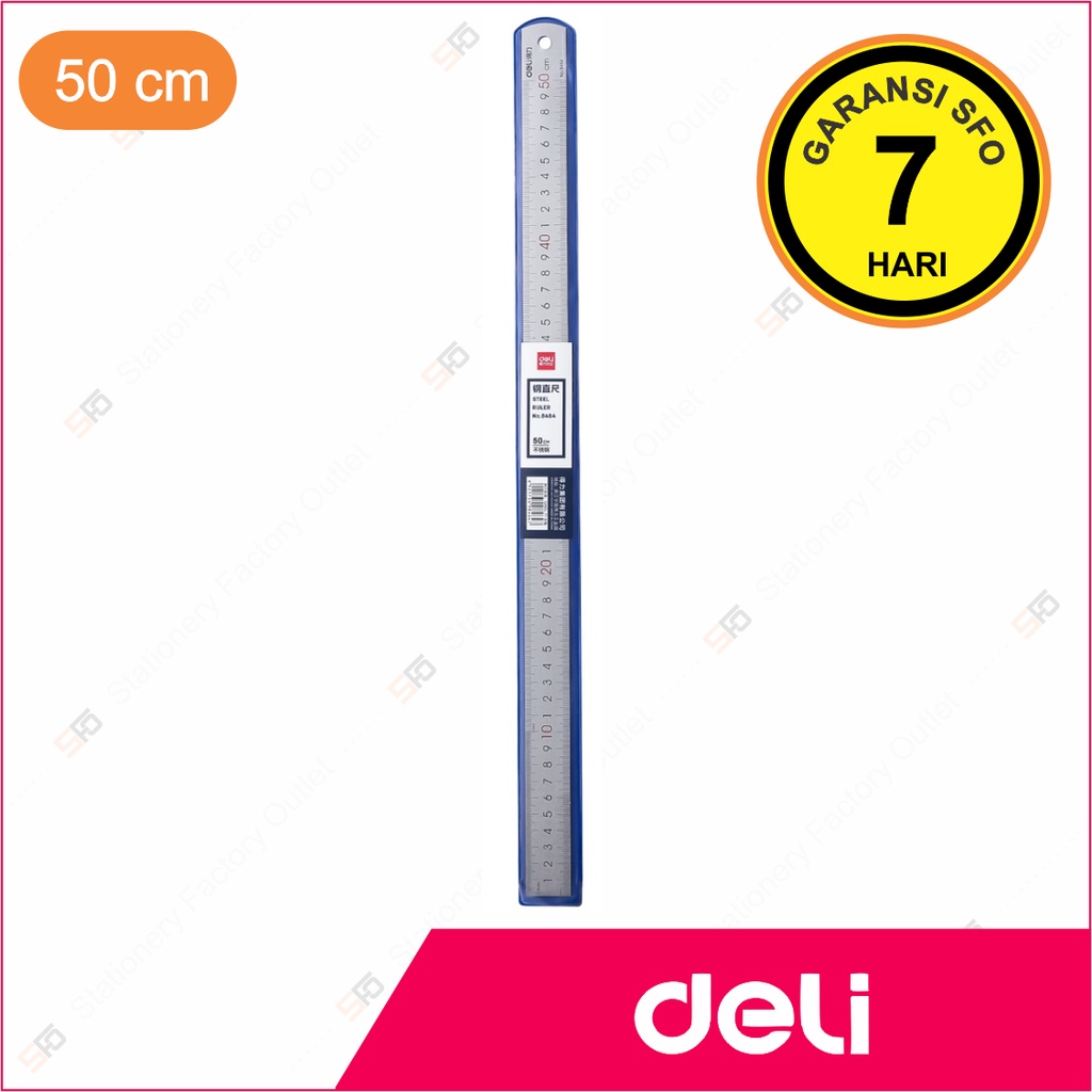 Jual Penggaris Besi Deli 50 cm - No. 8464 | Shopee Indonesia