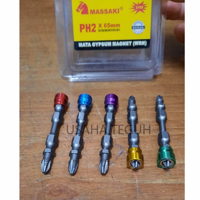 Jual Mata Obeng Gypsum Magnet Massaki PH2 (5pcs) | Shopee Indonesia