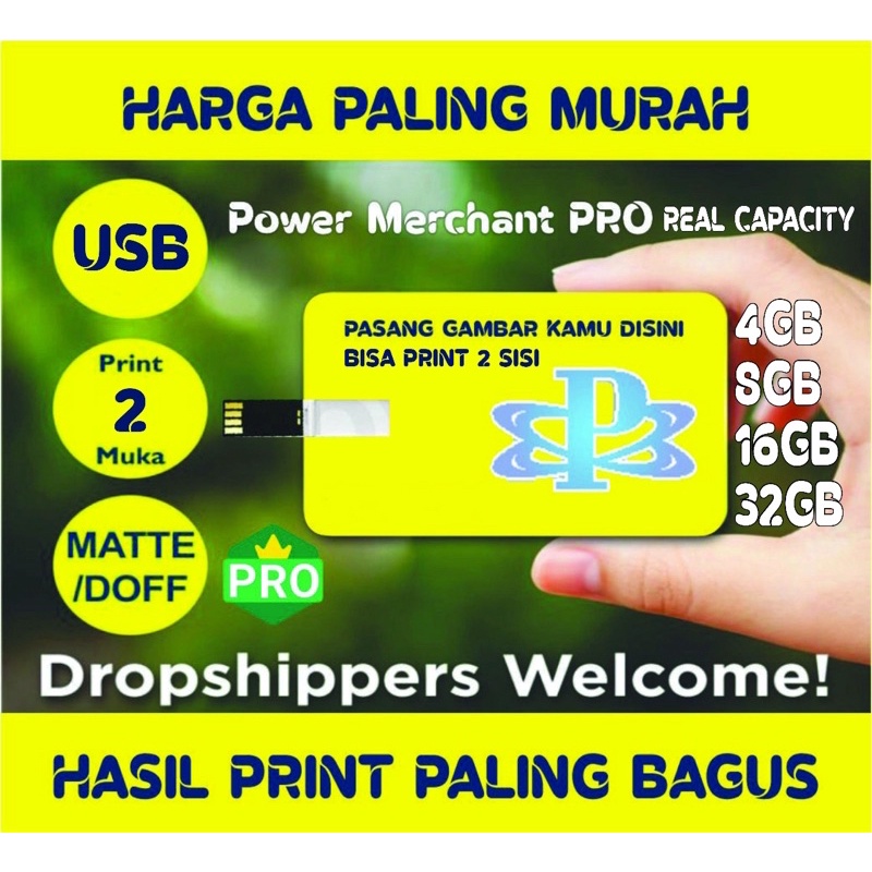 Jual flashdisk kartu real capacity polos atau custom garansi | Shopee ...