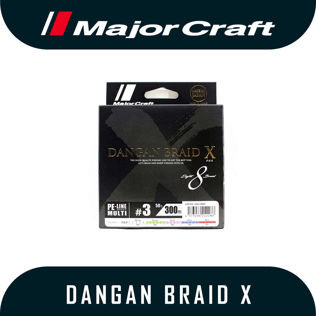 Jual Senar PE / Braided Line Merk Major Craft Type Dangan Braid X 300m ...
