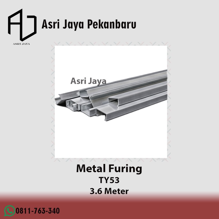 Jual Metal Furring TY-53 Furing System Rangka Penggantung Plafon Gypsum | Shopee Indonesia