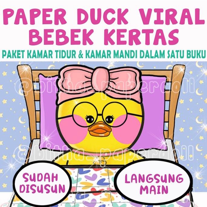 Jual Mainan anak bebek kertas Paper duck viral | Shopee Indonesia