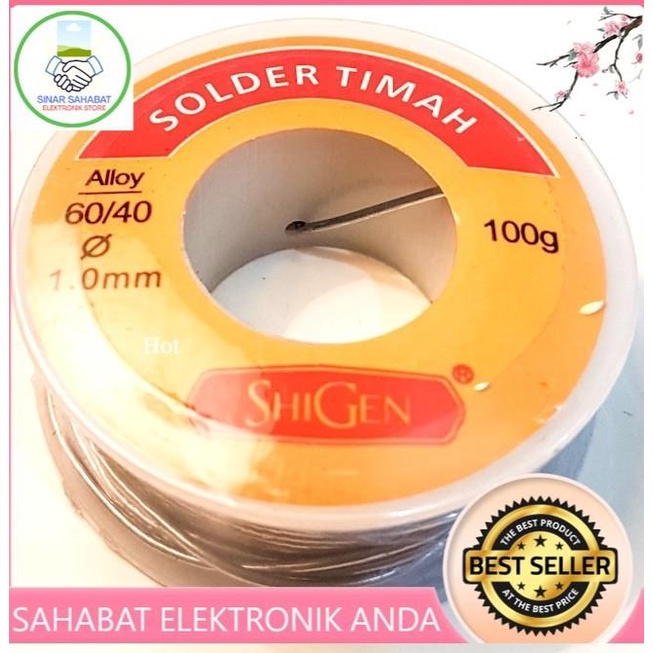 Jual best produk] SHIGEN Timah Solder Diameter (1 mm) 100 gr Roll 60/40 ...