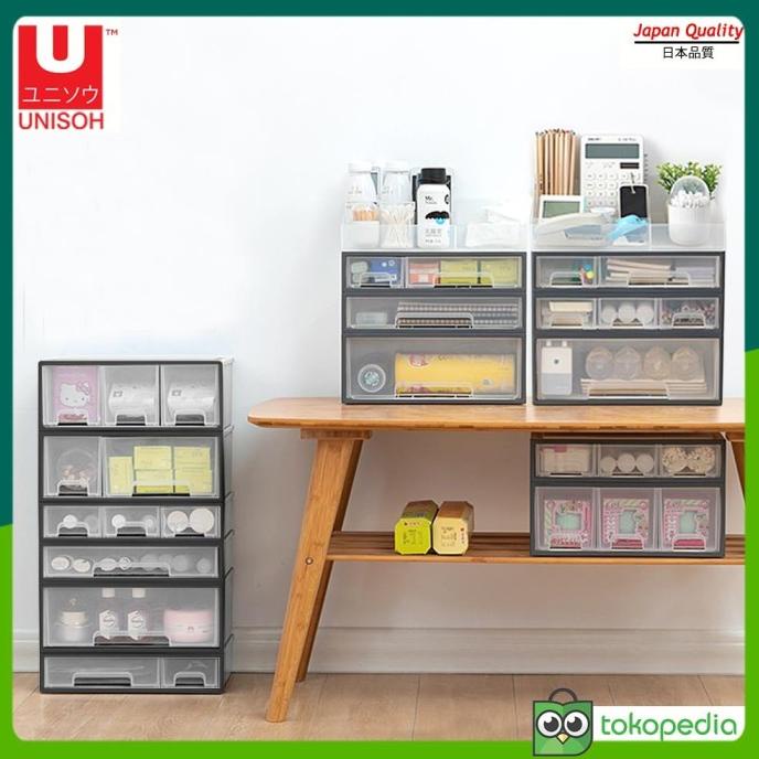 Jual UNISOH LACI MINI KABINET LEMARI PLASTIK SUSUN KOTAK PENYIMPANAN ...