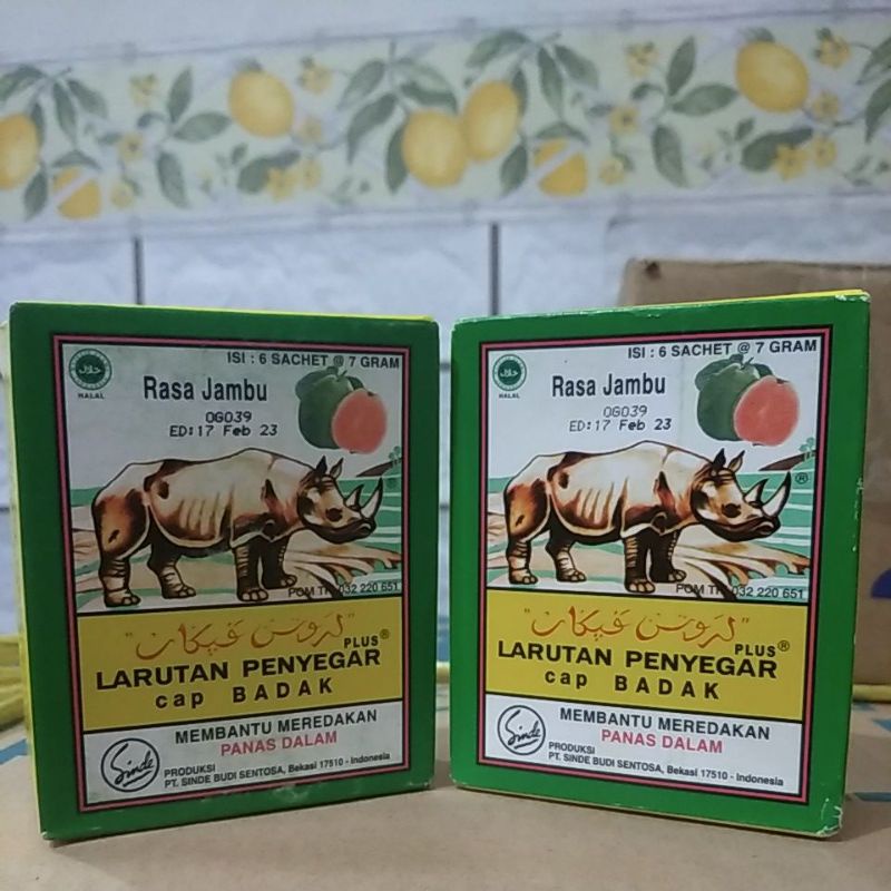 Jual LARUTAN PENYEGAR CAP BADAK 1 SACHET RASA JAMBU | Shopee Indonesia