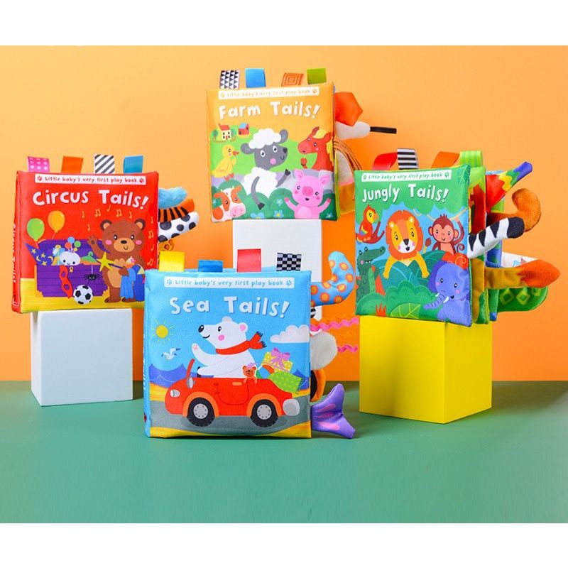 Jual Buku Bantal Bayi/Baby Cloth Book/Buku Kain Bayi/Teether Bayi Soft ...