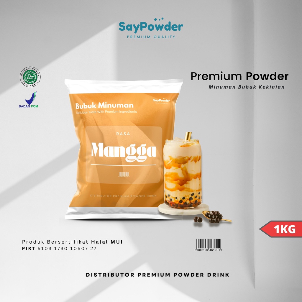 Jual Bubuk Minuman Rasa Mangga Premium 1kg Serbuk Minuman Powder ...