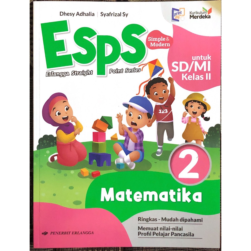 Jual KURIKULUM MERDEKA BUKU ESPS MATEMATIKA SD/MI Kelas 1 2 3 4 5 6 Penerbit Erlangga - Dhesy ...