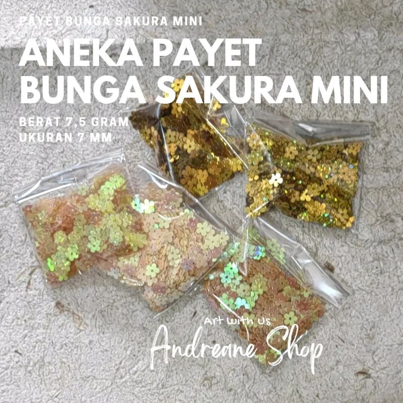 Jual Payet Bunga Sakura Mini 7 mm | Shopee Indonesia