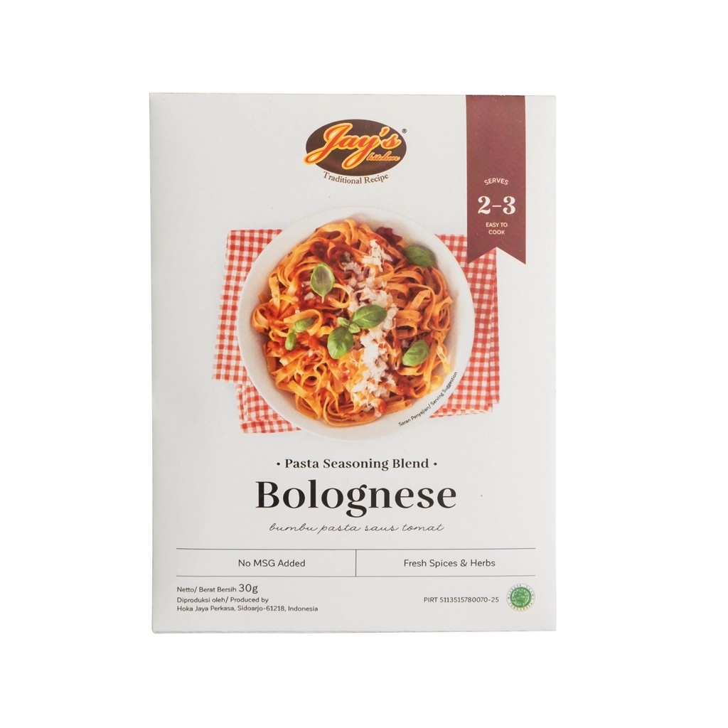 Jual Jay's Seasoning & Spice Blend Bolognese 30g | Shopee Indonesia