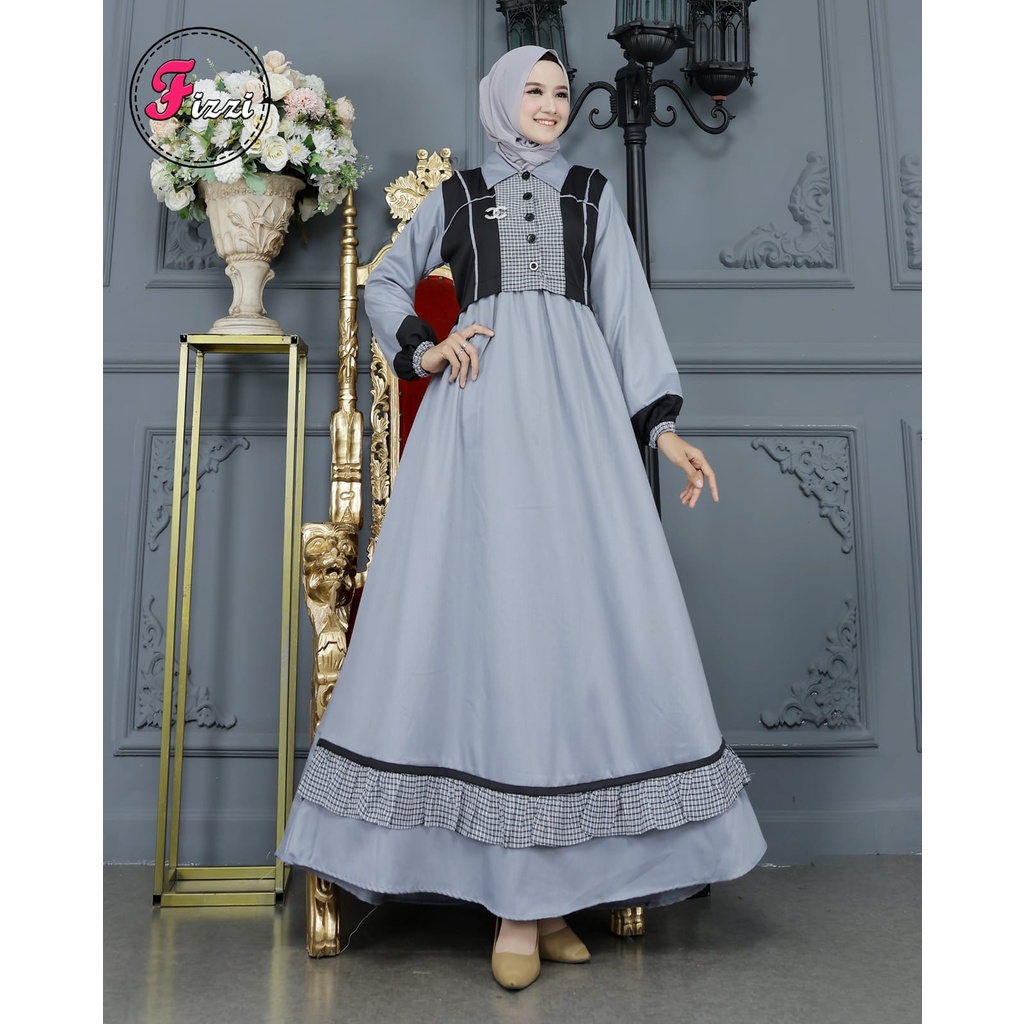 Jual [Fizi Ori] gamis toyobo terbaru gratis ongkir gamis fizzi terbaru ...