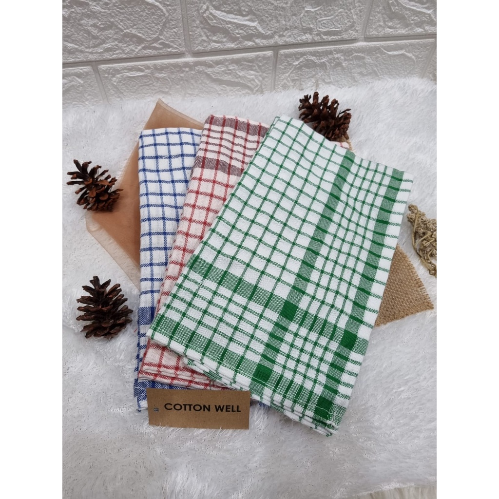 Jual Serbet Kain Lap Dapur Piring AnekaGuna 45cm x 45cm Serap Air motif ...