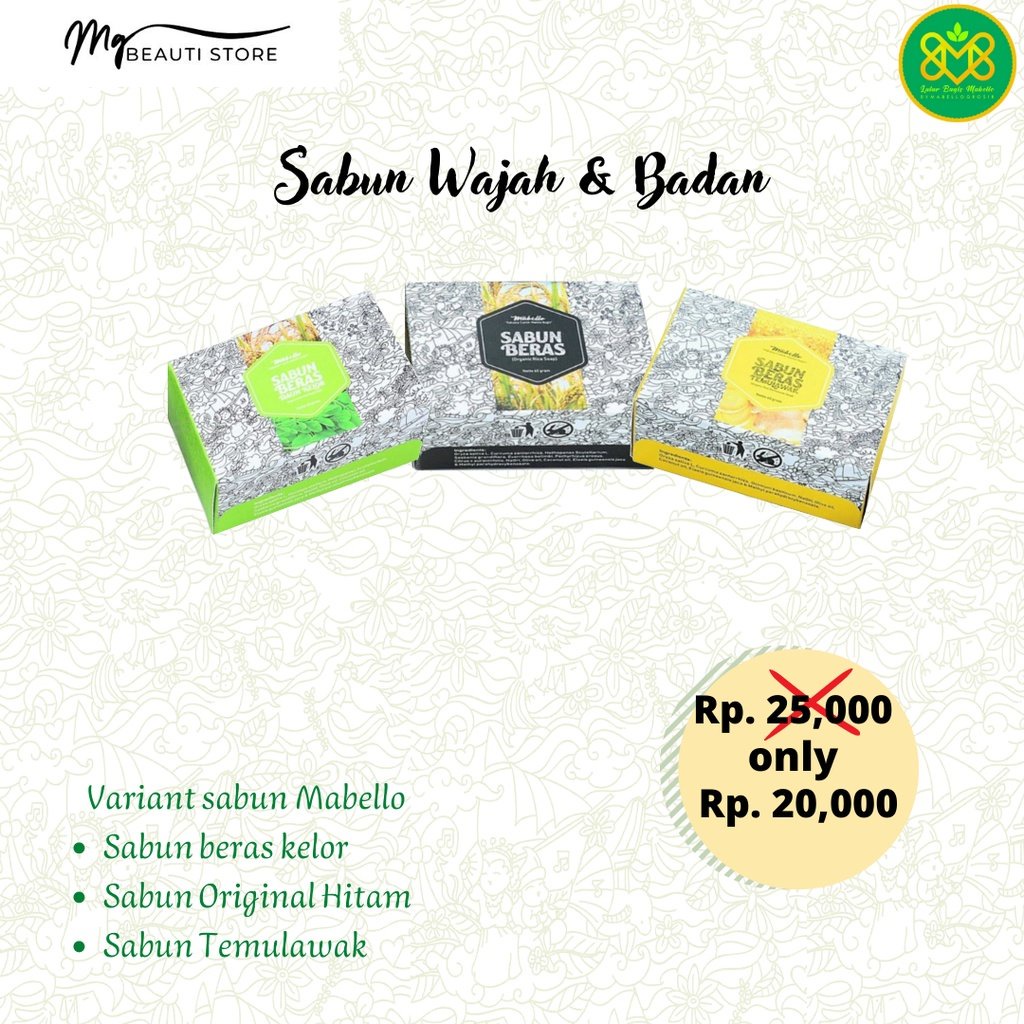 Jual Mabello Sabun Hitam bedda lotong mabello Original BPOM | Shopee ...