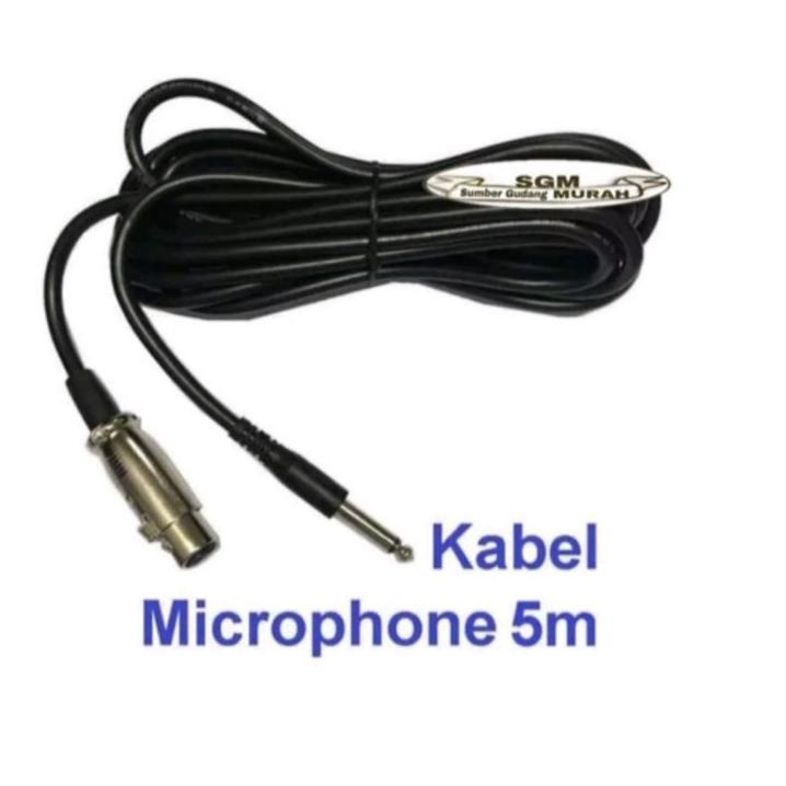 Jual Toko Spesial--DISTRIBUTOR KABEL MIC/MICROPHONE 5 METER | Shopee ...