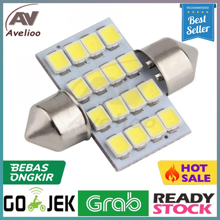 Jual Lampu LED Kabin Mobil Cabin Plafon Festoon COB Plasma 31mm 1 pcs ...