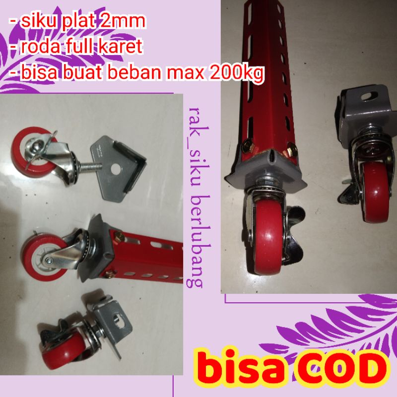 Jual roda buat rak besi siku tebal 2mm murah | Shopee Indonesia
