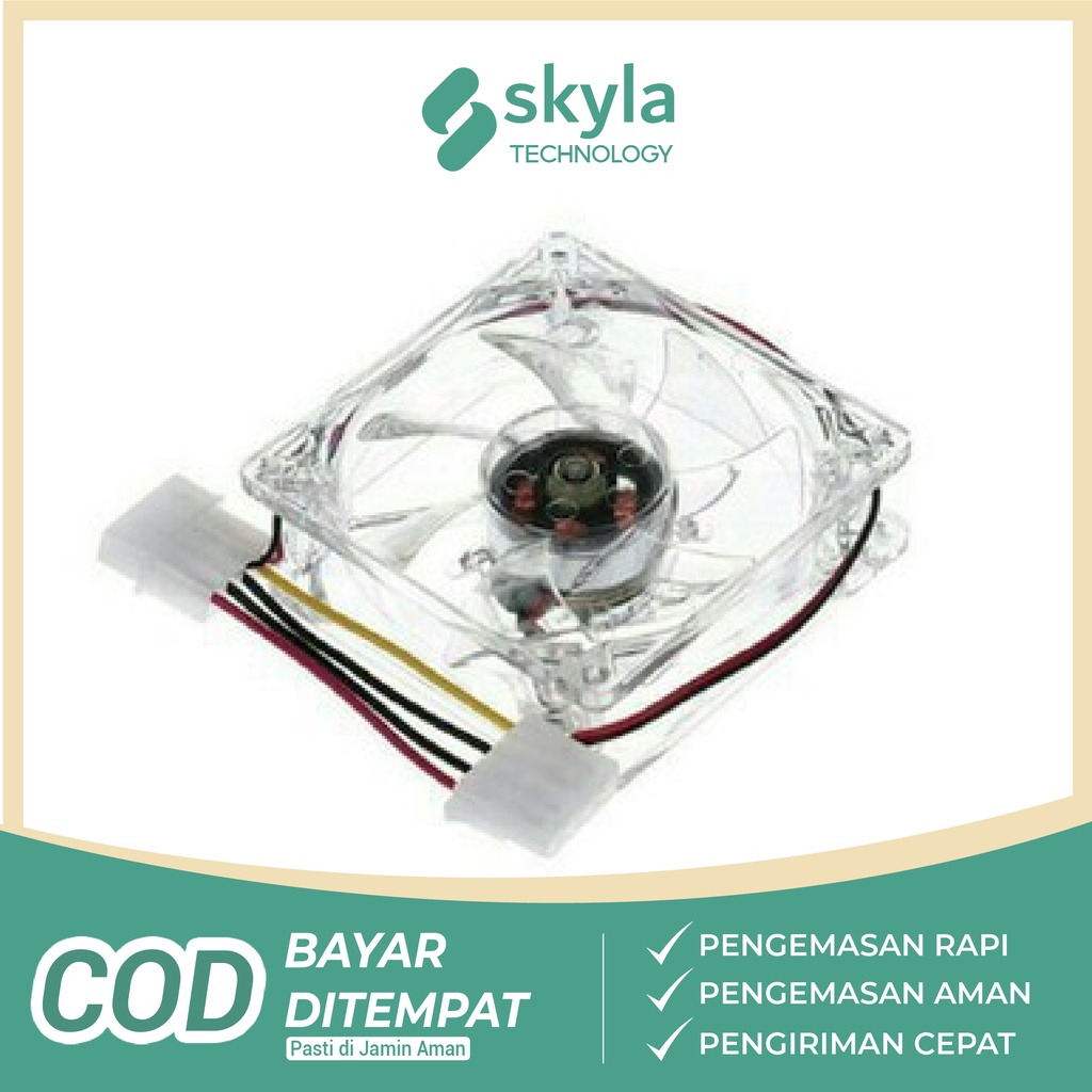 Jual Fan Casing Transparan 8 Cm dengan Airflow yang kuat | Shopee Indonesia