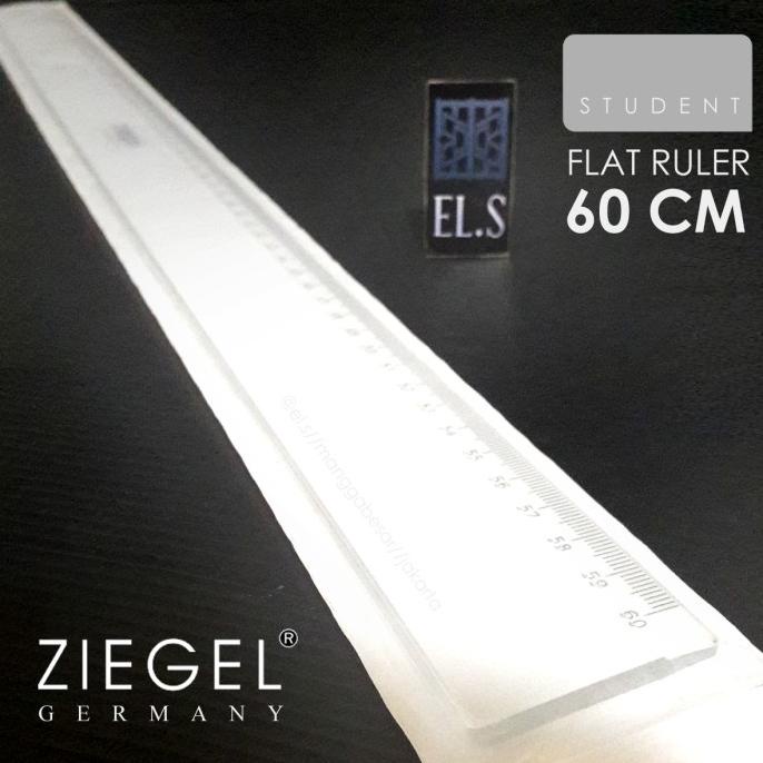 Jual Ziegel Flat Ruler 60 cm (Penggaris) | Shopee Indonesia