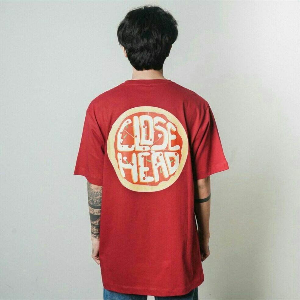 Jual kaos GVFI x CLOSEHEAD fullcheese maroon | Shopee Indonesia
