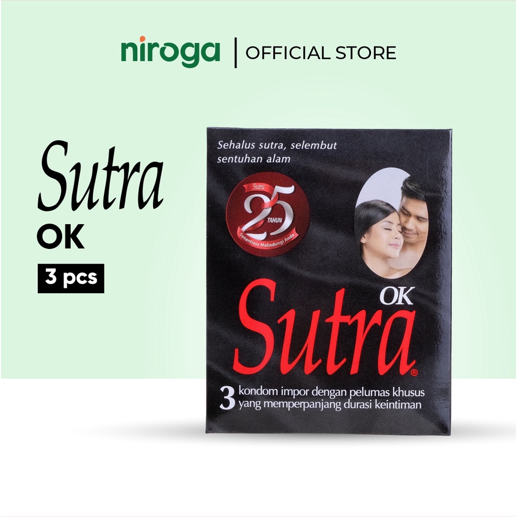 Jual SUTRA OK - Kondom Hitam Sutra (3 pcs) | Shopee Indonesia
