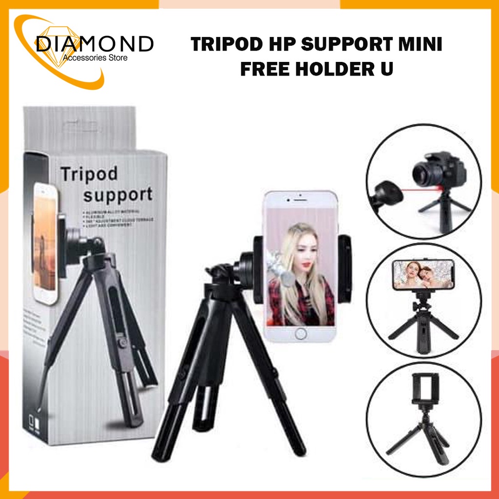 Jual TRIPOD SUPPORT MINI / TRIPOD MINI FOR CAMERA HP / TRIPOD SUPPORT ...