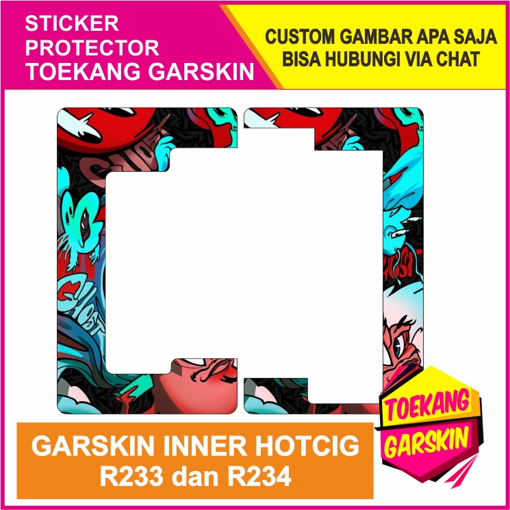 Jual Garskin INNER Hotcig R234 dan Hocig R233 mankey ghost | Shopee ...