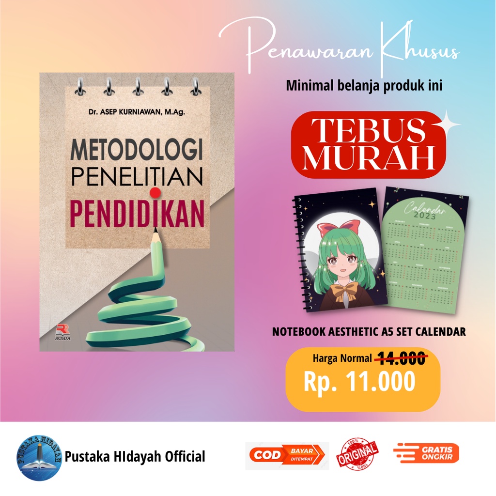 Jual Metodologi Penelitian Pendidikan Asep Kurniawan Original