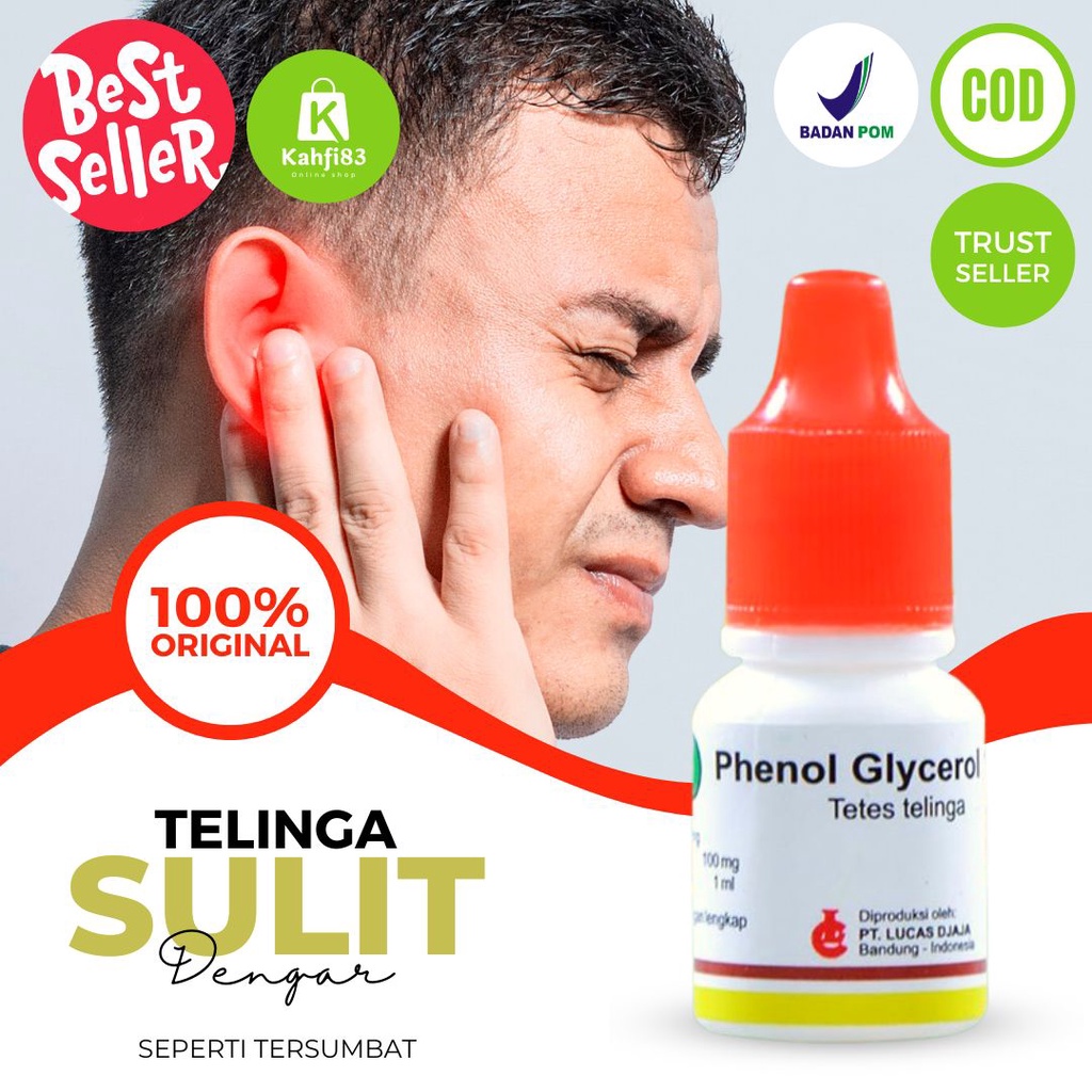 Jual Phenol Obat Tetes Telinga Kotoran Keras / Cairan Obat Pembersih ...