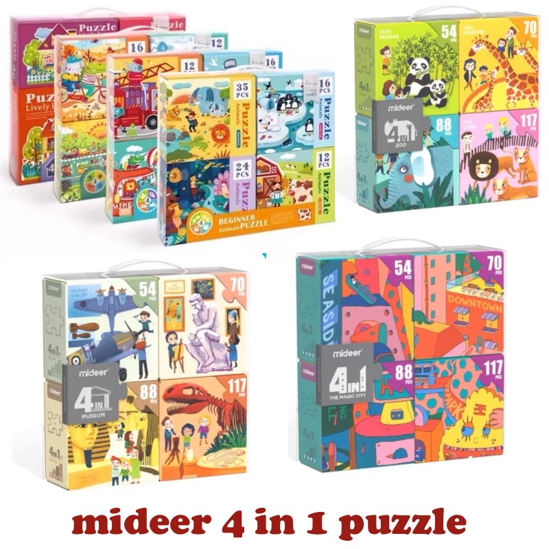 Jual Mideer 4 in 1 advance puzzle | Shopee Indonesia