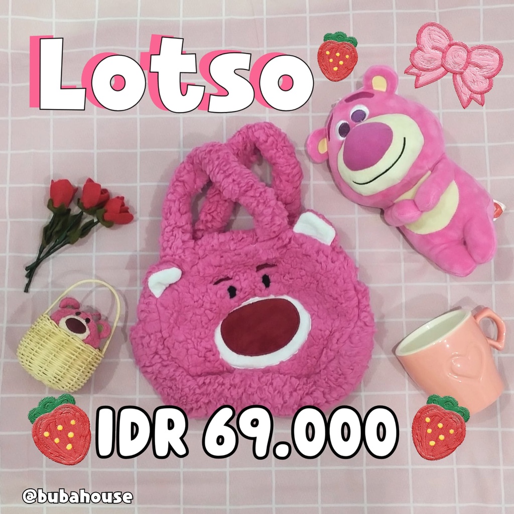 Jual Tas Lotso Disney Toy Story Pink Mini Totebag Jinjing Handbag Lucu ...
