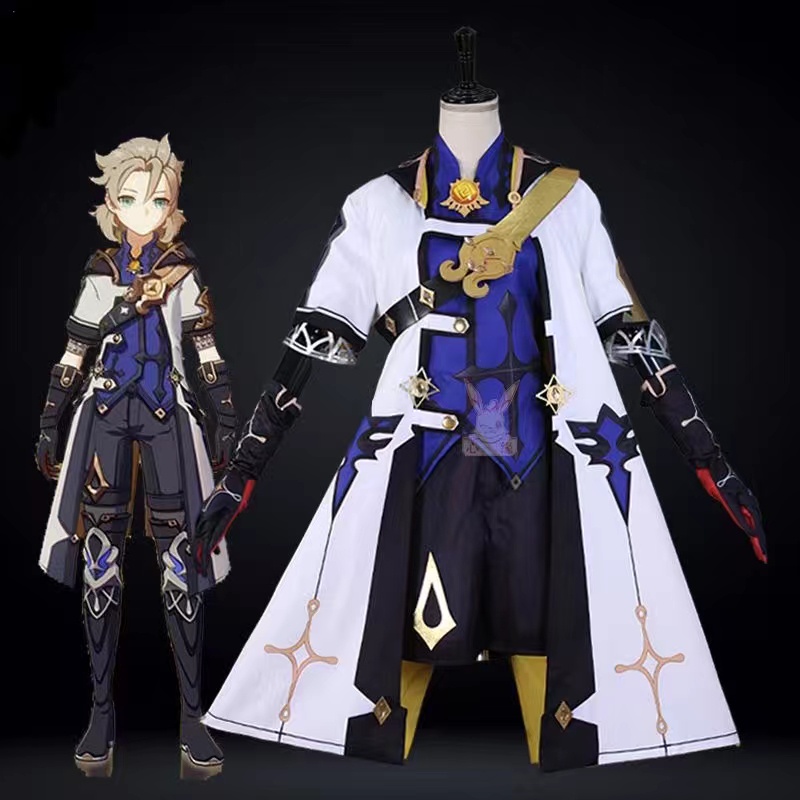 Jual Game Genshin Impact Cosplay Costume Albedo Cosplay Genshin Project ...